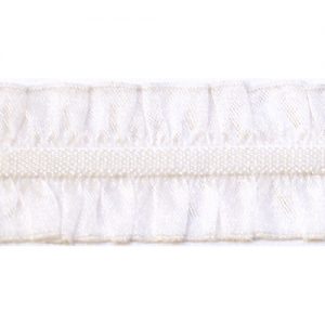 Double Frill Sheer Ruffle Nylon Spandex | Trendy Trims