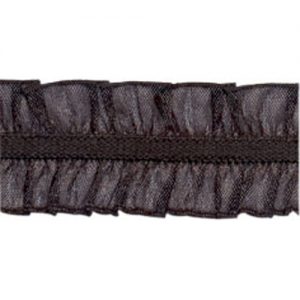 Double Frill Sheer Ruffle Nylon Spandex | Trendy Trims