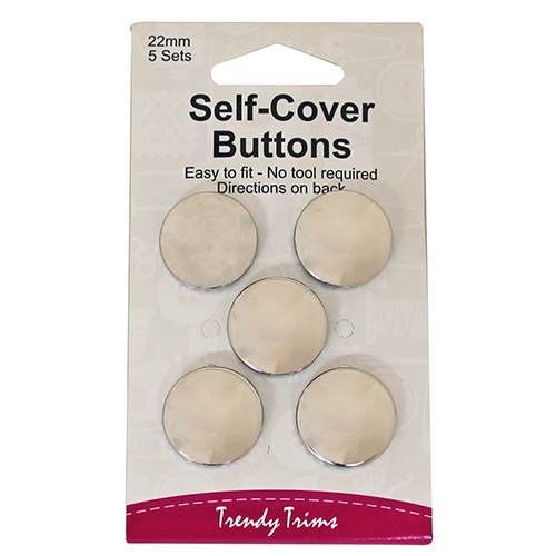 Self Cover Button Metal | Trendy Trims