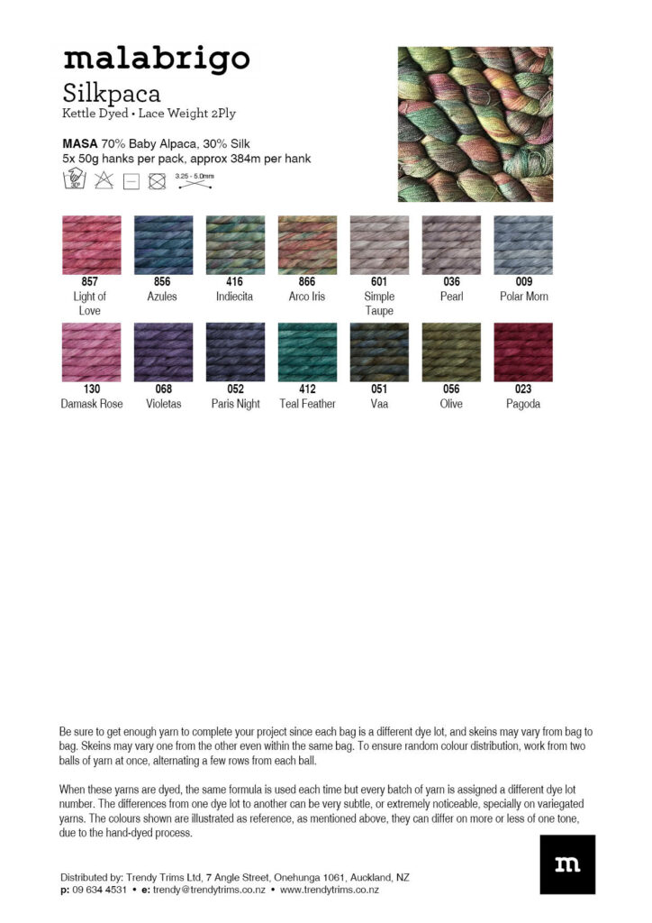 Silkpaca Lace 2Ply | Trendy Trims