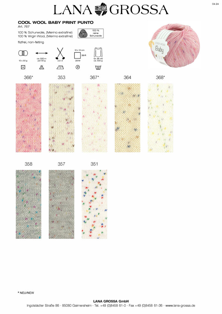 Cool Wool Baby Print 4 Ply | Trendy Trims